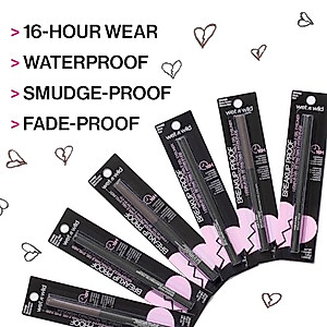 wet n wild Mega Last Breakup Proof Retractable Eyeliner - Waterproof 16-Hour Long-Lasting Wear, Cruelty-Free & Vegan - Dark Brown