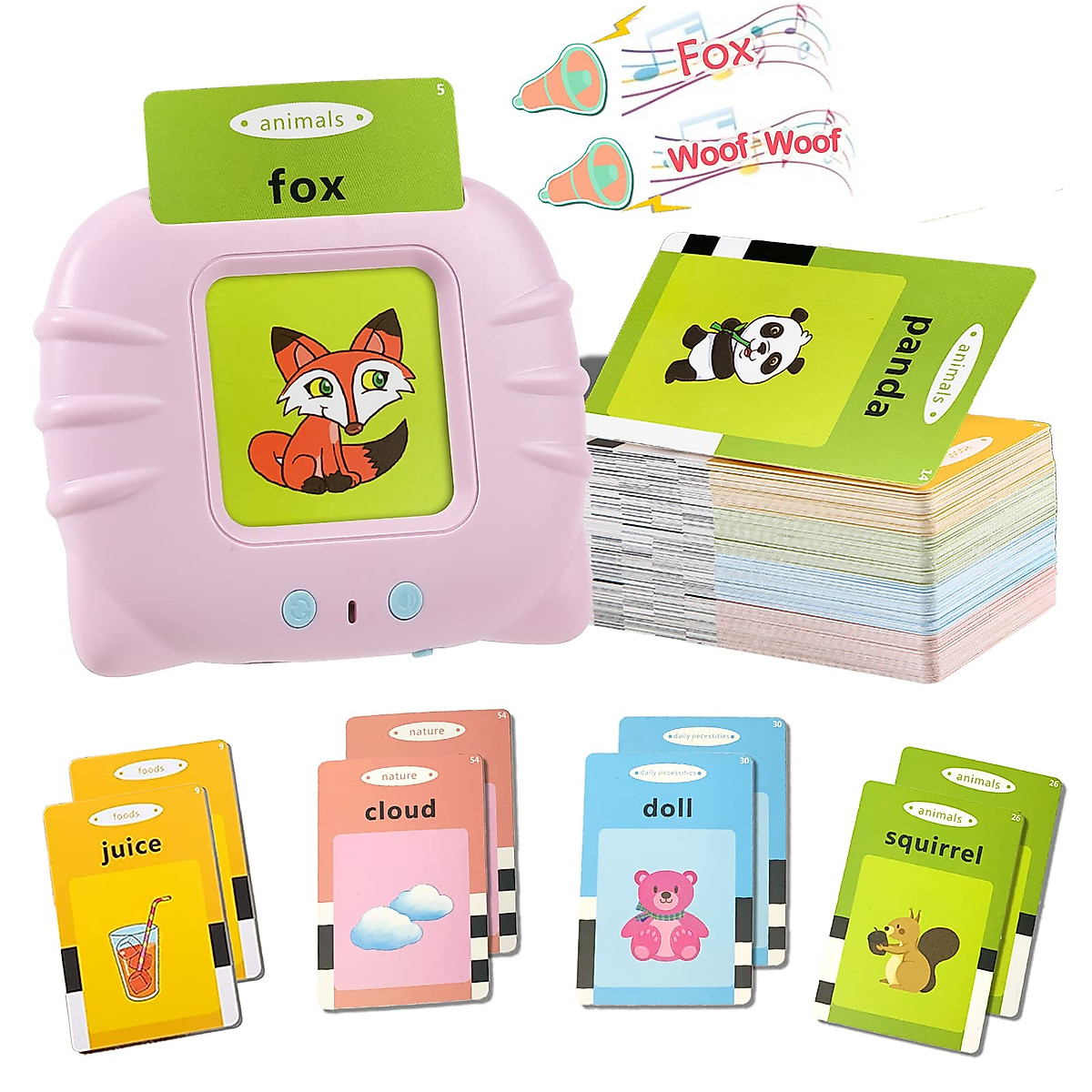 Toys for 2 3 4 5 Year Old Boys and Girls, 384 Sight Words Talking Flash Cards Autism Sensory Toys for Autistic Children, Speech Therapy Toys Educational Learning Montessori Toys