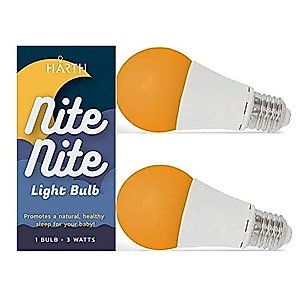 Nite-Nite Light Bulb. Natural Baby Sleep Aid. Promotes Healthy Sleeping Habits for Baby and Mother | Certified by The National Parenting Center. (e26 (Standard) (Pack of 2)