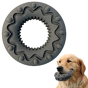 SIMENA Tough Chew Toys for Dog Teeth Cleaning, Teething Toy for Medium Breeds, Dog Toothbrush Toy, Use with Peanut Butter or Toothpaste, Dog Chew Sticks (Bone, Blue)