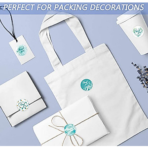 Thank You Stickers Roll 500 Pieces 1.0 Inch Thank You for Supporting My Small Business Stickers with 8 Designs Thank You Stickers Corporate Blue Labels Thank You Small Business Stickers