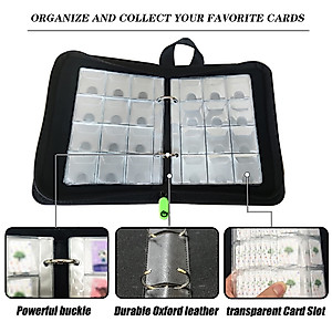 TCG Binder Holder for Animal Crossing Mini Amiibo Cards, NFC Tag Game Cards,204 Cards Capacity Sleeves Card Trading Case Carrying Case