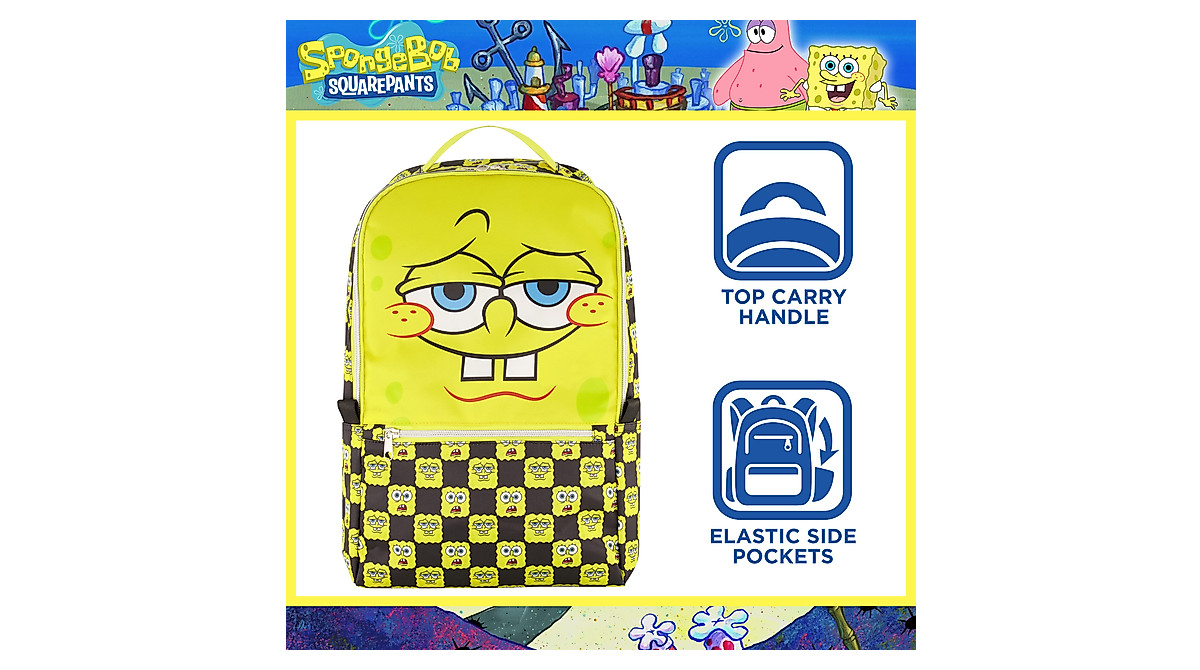 Concept One SpongeBob 13" Laptop Backpack for School/Travel