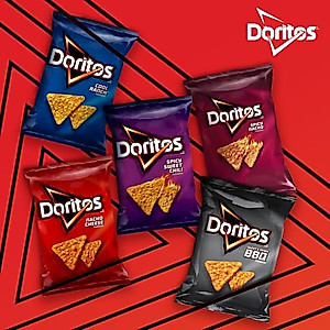 Doritos Flavored Tortilla Chips, Nacho Cheese, 1 Ounce (Pack of 40)