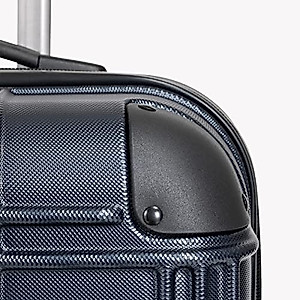Ben Sherman Nottingham Lightweight Hardside 4-Wheel Spinner Travel Luggage, Naval, 28-Inch Checked