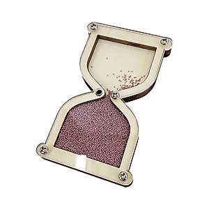 Menolana 3 Pieces Busy Board Toys Busyboard Early Educational Motor Puzzle Accessories for Kids Children Baby, Hourglass and Abacus Bead and Button