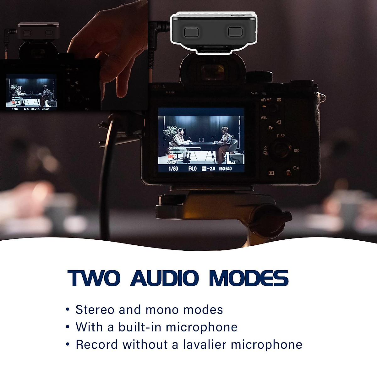 RELACART Mi1 Wireless Lavalier Microphone, 2.4G Wireless Lapel Mic System with 1 Transmitter and 1 Receiver Compatible with DSLR Camera, Camcorder, Smartphone for Vlogging, Streaming, YouTube