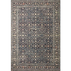 LOLOI Jean Stoffer Bradbury Collection BRU-01 Midnight / Multi 9'-0'' x 12'-0'' Area Rug