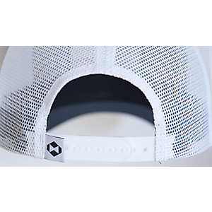 International Tie Navy White Flag Hats - Snapback Trucker Baseball Hat (Puerto Rico)