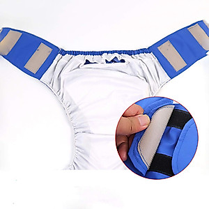 SRSGF Adults Cloth Diapers Reusable Men Women Incontinence Underwear Diaper Cloth Washable Adjustable,XL