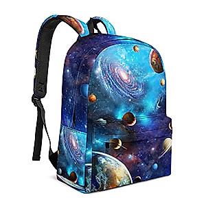 Roftidzo Large Capacity Solar System Backpack Bookbag for Boys Girls Teens, Lightweight Laptop Backpack Travel Rucksack Casual Daypack