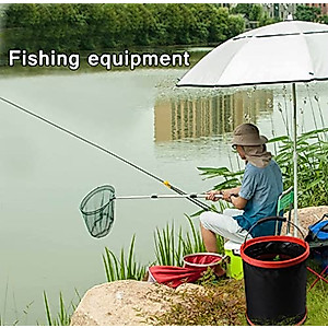 ARISKEY Foldable Water Bucket, 12L/3.1Gallons Collapsible Bucket with Cleaning Towel, Durable(2000D Oxford Cloth) Pop Up Bucket Portable Folding Bucket for Car Washing and Cleaning Camping Fishing