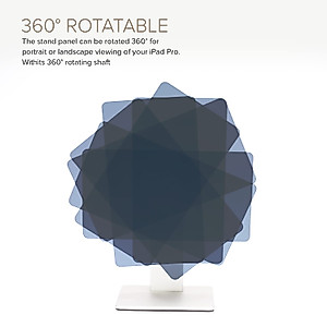 POUT E11 MAX iPad Pro Stand - Adjustable Tablet Holder Magnetic Cradle Mount Dock for Apple iPad Pro (MAX 12.9" iPad)