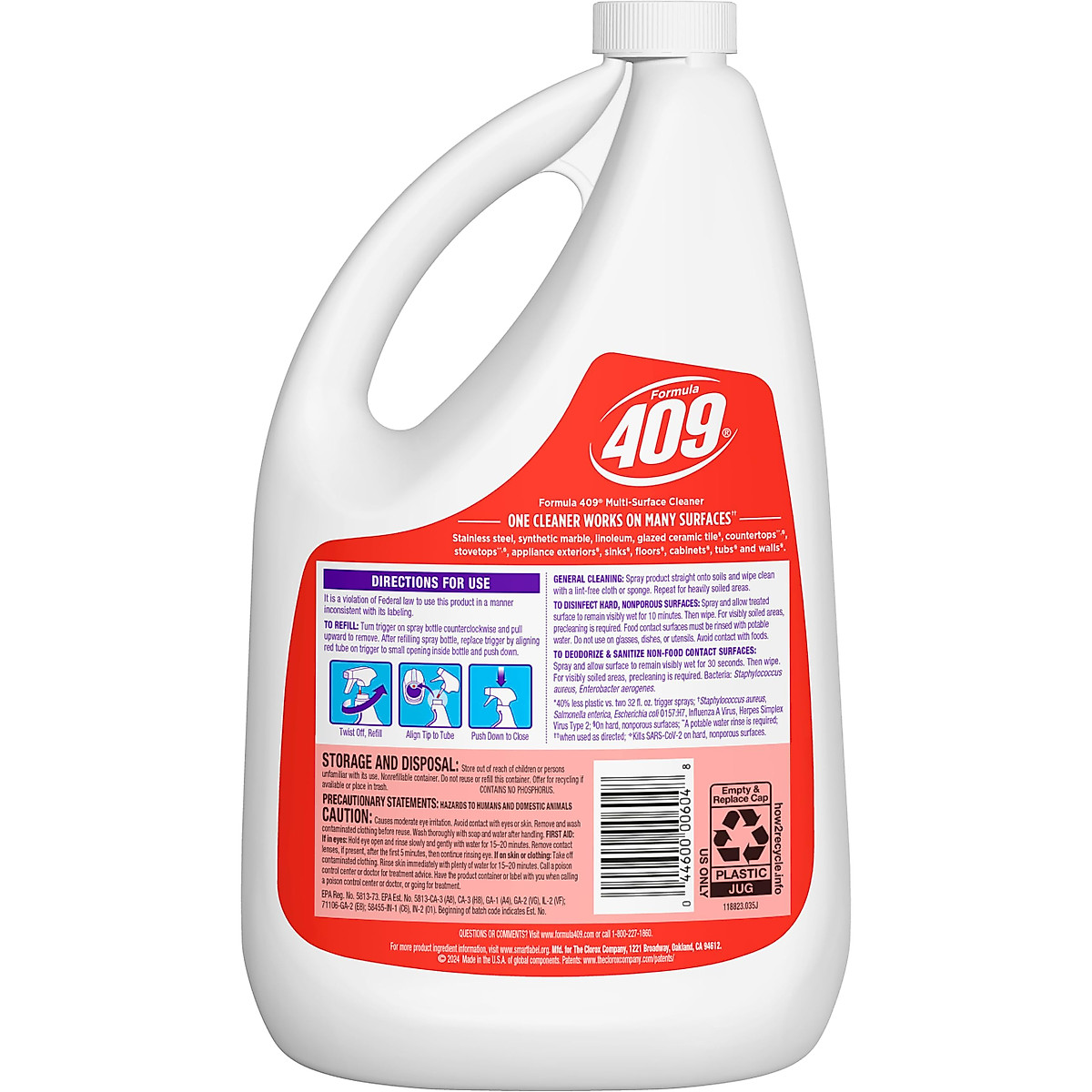 Formula 409 Multi-Surface Cleaner, Refill Bottle, 64 Ounces (Packaging May Vary)