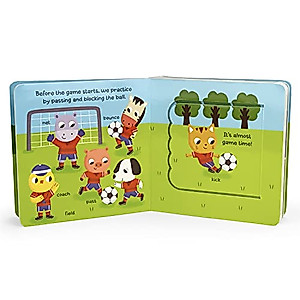 Let's Play Soccer! A Lift-a-Flap Board Book for Babies and Toddlers, Ages 1-4 (Children's Interactive Chunky Lift-A-Flap Board Book)