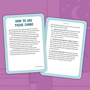 My First Baby Sign Language Flash Cards: Essential ASL Signs to Learn and Practice