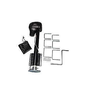 Quick Products JQ-3500SMB Power A-Frame Electric Tongue Jack with Side-Mount, LED Work Light for Camper Trailer, RV - 3,650 lbs. Capacity (Higher Then Standard 3,500 lbs. Jack!), Black