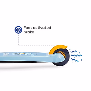 Bluey 3D Self Balancing Scooter for Kids, 3 Wheeled Scooter with Extra Wide Anti-Slip Deck, Rear Brake, Lean to Steer, Lightweight Design, for Boys/Girls 3 and up, 75 LB Limit