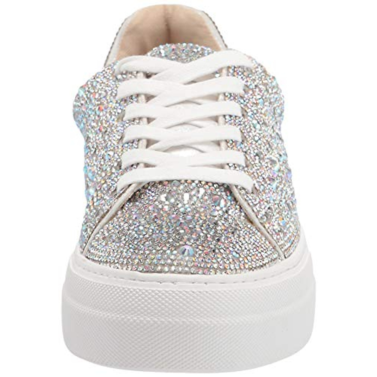 Betsey Johnson womens Sidny Sneaker, Rhinestone, 7.5 US