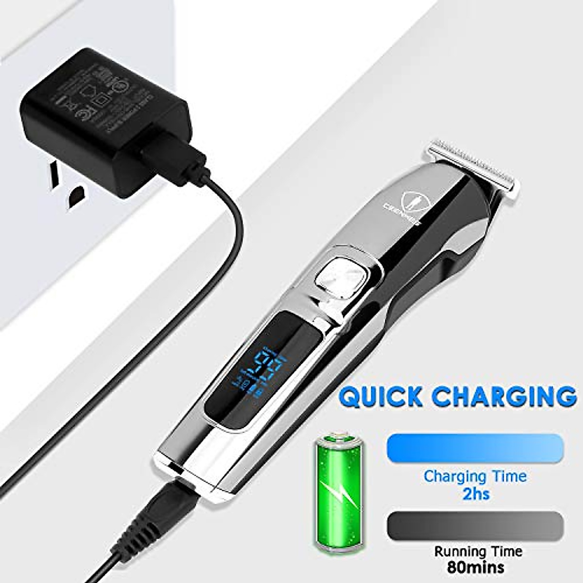 Ceenwes Beard Trimmer Hair Clippers Professional Mens Grooming Kit Cordless Waterproof Nose Trimmer Body Gifts for Men