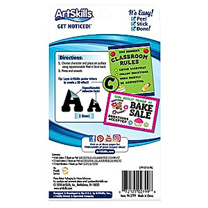 ArtSkills Paper Poster Letters and Numbers for Projects and Crafts, 4" and 2.5", Black, 150 Pieces