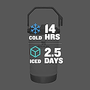 Stanley IceFlow Stainless Steel Water Jug with Straw, Vacuum Insulated Water Bottle for Home and Office, Reusable Tumbler with Straw Leakproof Flip 40OZ