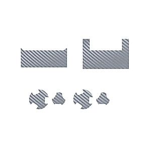 IPG Decal Made for Cozmo Robot Face Screen Guard Decoration KIT Include Wheels&Body Set 7 Units Decals+2 Units Screen Protector (This is NOT A Robot) (Grey Carbon Fiber)