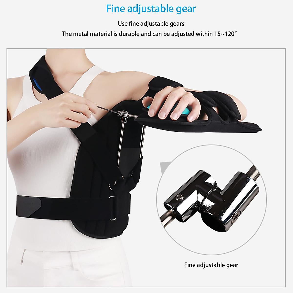WILLQ Shoulder Abduction Sling Shoulder Immobilizer for Shoulder Injury Post-op Shoulder Arm Brace for Broken Fractured Bones Sublexion Surgery Dislocated Injury Support Broken Arm