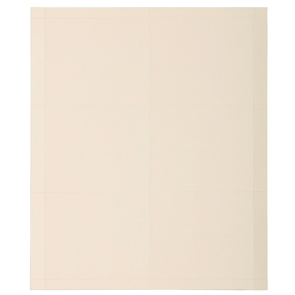 JAM PAPER Printable Place Cards - 3 3/4 x 1 3/4 - Ivory - 12/Pack