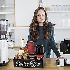 SHINGYU [Upgrade] Coffee Bar Organizer Coffee Station Organizer for Countertop Large K Cup Holder Coffee Pod Holder Farmhouse Coffee Bar Accessories