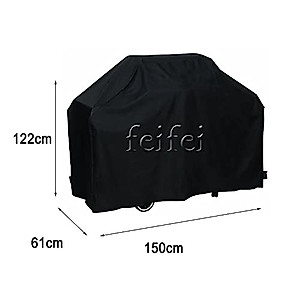 TJFU Grill Cover,BBQ Grill Cover for Outdoor Grill,Waterproof Gas Grill Barbecue Cover for Weber,Char Broil,Brinkmann,Nexgrill Grills etc