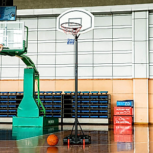 Best View Heavy Duty Indoor & Outdoor Portable Big Size Basketball Hoop & Goal Stand Back Boar for Kids & Adult, Height Adjustable