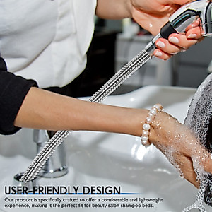 LukLoy 𝟏/𝟐" to 𝟏/𝟒" Nut Stainless Steel Shampoo Bowl Hose for Professional Salon Shampoo Bowl Faucet and Sprayer Head, Sprayer Head Not Included