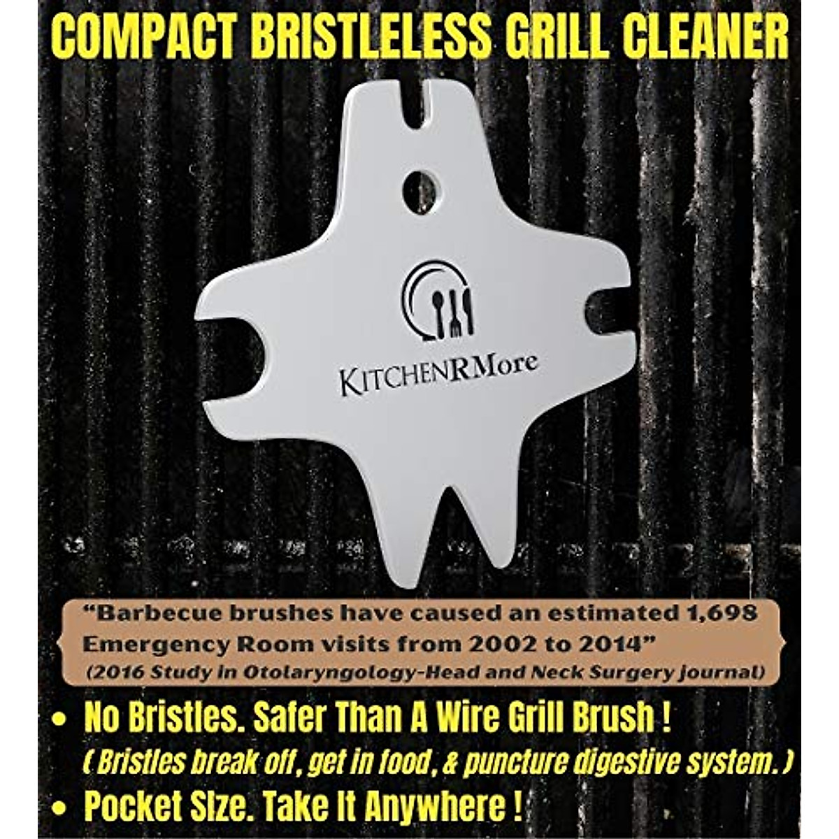 Kitchen RMore Burger Press + Pocket Grill Scraper + 100 Patty Paper + Recipe EBook | Non-Stick Aluminum Hamburger Press Patty Maker for Perfect Meat Patties, Veggie Burgers, Salmon Patties