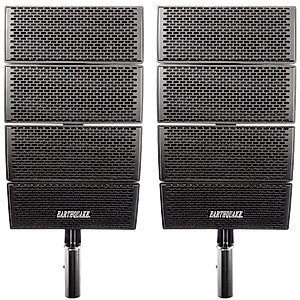 Earthquake Sound DJ-Array Gen2 4x4" Line Array Loudspeaker System, Set of 2, Black