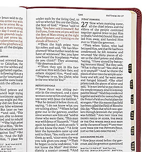 NASB Super Giant Print Reference Bible, Burgundy LeatherTouch, Indexed