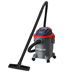 Stealth 3 in 1 Wet Dry Vacuum Cleaner, 5 Gallon 5.5 Peak HP, Portable Shop Vacuum with Blower, 1-1/4 inch Hose, ECV05P1