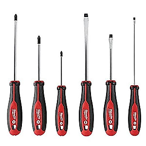 Milwaukee 48-22-2706 6Piece Phillips and Slotted Head Screwdriv Ing Set W/Magnetic Tips and Trilobe Handles