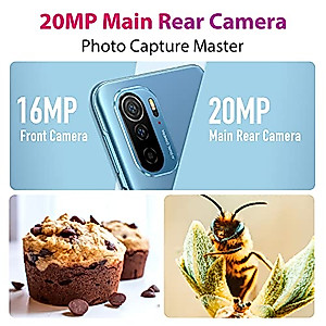 Ulefone Note 13P Unlocked Smartphones NFC, 6.5” FHD+ Display, 4GB+64GB, Android 11, 5180mAh, 20MP Main Rear Camera, Face Recognition, PPI & GPS Unlocked Cell Phone (Blue)