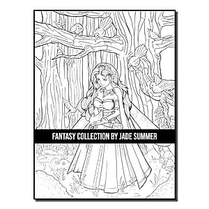Fantasy Collection: An Adult Coloring Book with 100+ Incredible Coloring Pages of Mermaids, Fairies, Vampires, Dragons, and More!