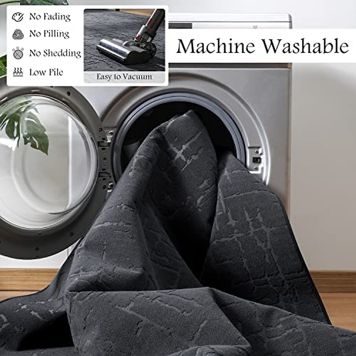 Area Rug-5x7 Rug for Living Room Contemporary Durable Carpet-Washable Rug Suitable for Living Room Bedroom Dinning Room Laundry Room Study Room