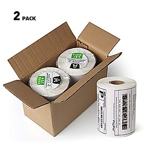 [2 Rolls, 440 Labels] 4”x 6” Postage Thermal Shipping Labels Compatible with Dymo 4XL 1744907 LabelWriter