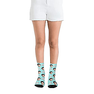 Makifou Custom Socks,Personalized Socks with Faces,Turn Photo into Baseball Funny Socks for Men and Women,Socks20220216-1,One Size
