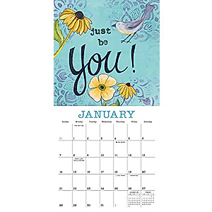A Year of Hope and Inspiration 2024 Mini Calendar — By Deborah Mori, 7" x 7"