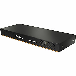 Vertiv Avocent AV3000 Rackmount KVM Over IP Switch, 8 Port KVM switches, Common Access Card (CAC), Local and Remote Access, Centralized Management, VGA, DisplayPort, DVI, HDMI, VGA Cable (AV3108-400)