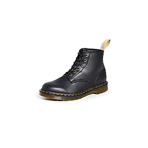 Dr. Martens Unisex Vegan 101 Fashion Boot, Black Felix Rub Off, 5 US Men
