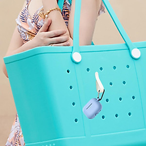 FEICUIBEXI Hooks Accessories for Bogg Bags, Insert Charm Cup Holder Connector Key Holder Hat Hanger, 2pcs White