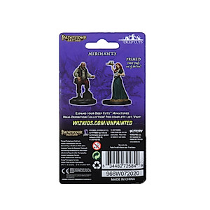Pathfinder Deep Cuts Unpainted Miniatures: Wave 3: Merchants (Serving Girl/Merchant)