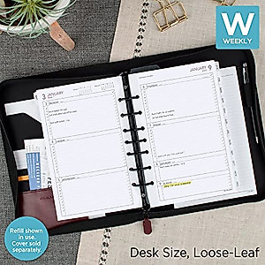 2022 Weekly Planner Refill by AT-A-GLANCE, 12028 DAY-TIMER, 5-1/2" x 8-1/2", Size 4 (061-285Y)