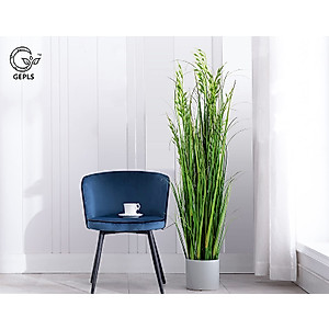 GEPLS 37.5"/90CM Faux Wheat Grass Faux Plant Onion Grass Home Decor Plants Green Shrubs Plastic Plant for Home House Office Table Bathroom Indoor Outdoor Decor Bohemian Decor (Green)